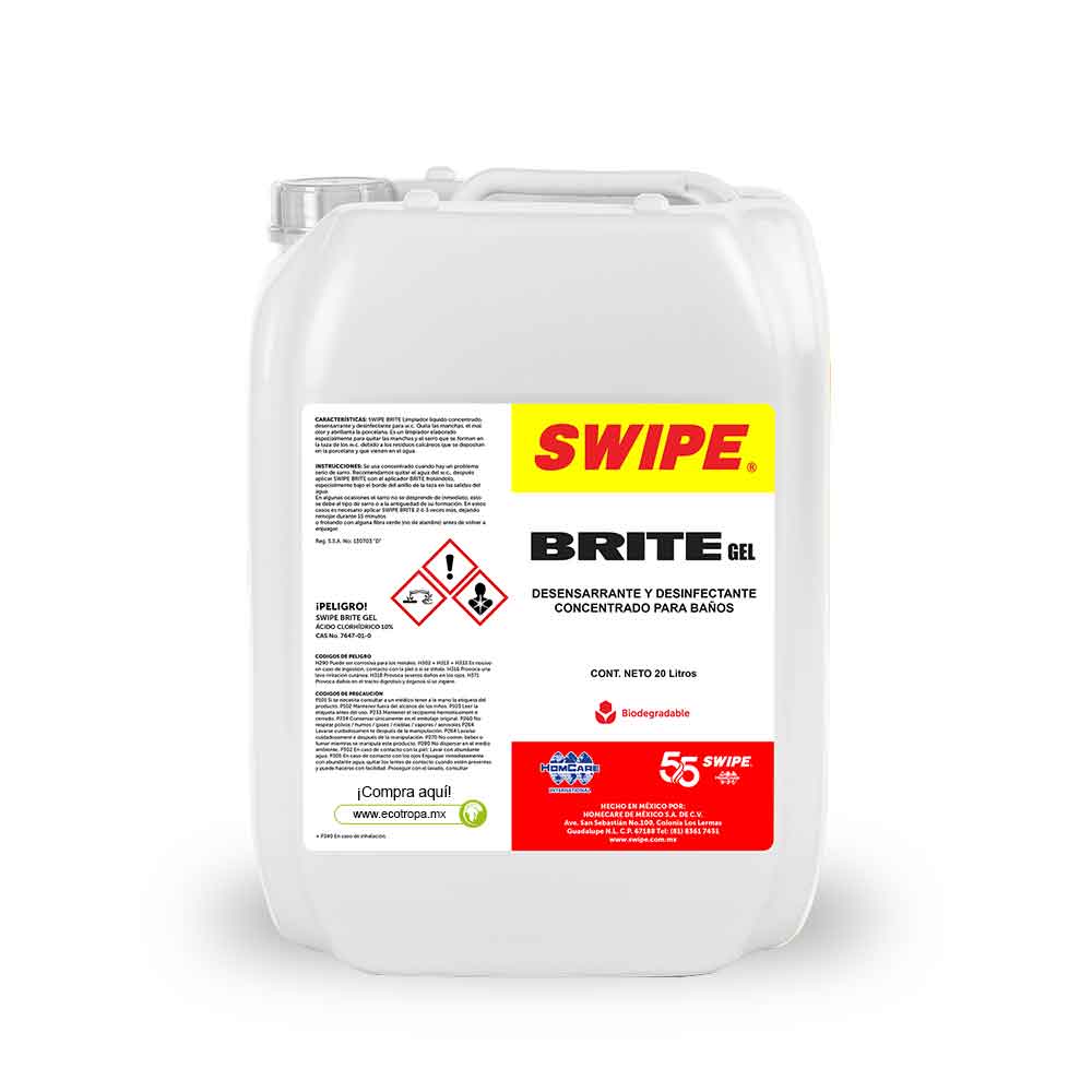 Sarricida tipo gel para baños - Brite Gel SWIPE® | Ecotropa